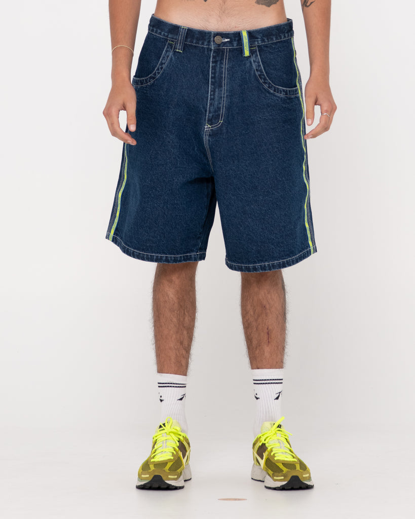 Flip Daddy 2.0 Jean Short-Deep Sea Blue | Rusty USA