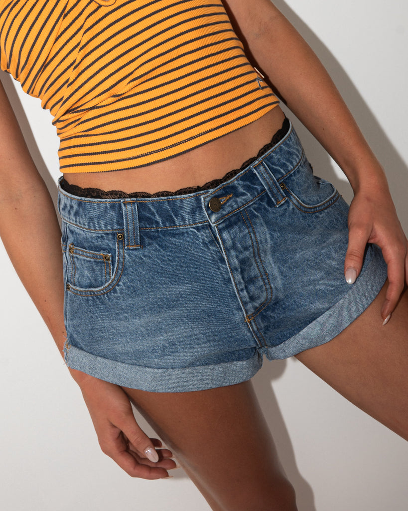 Shorty Low Rise Denim Mini Short | Rusty USA