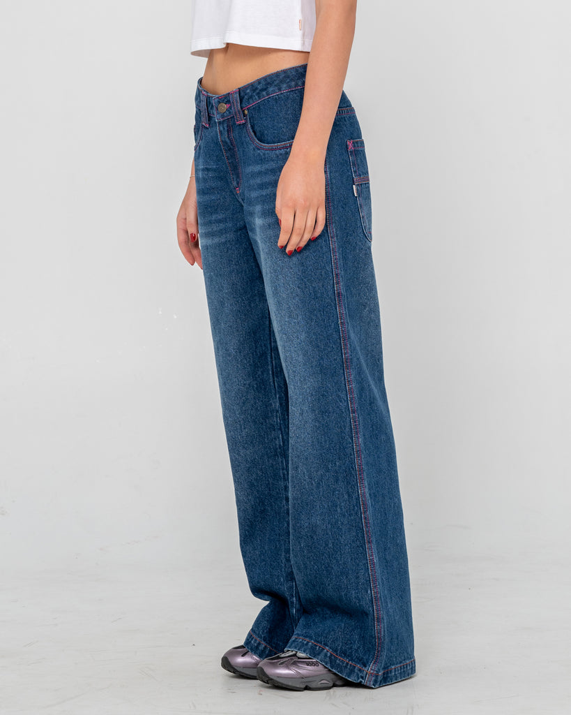 Colour Me Wendy Wide Low Rise Jeans | Rusty USA