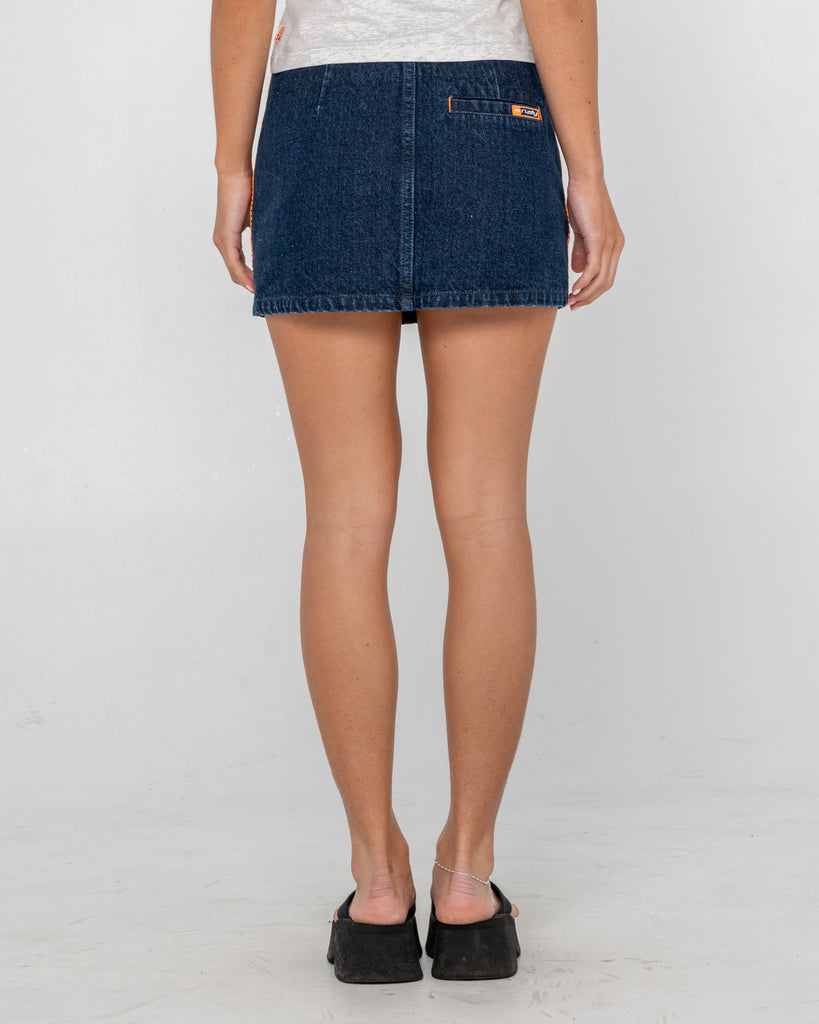 Webber Denim Low Rise Micro Mini Skirt | Rusty USA