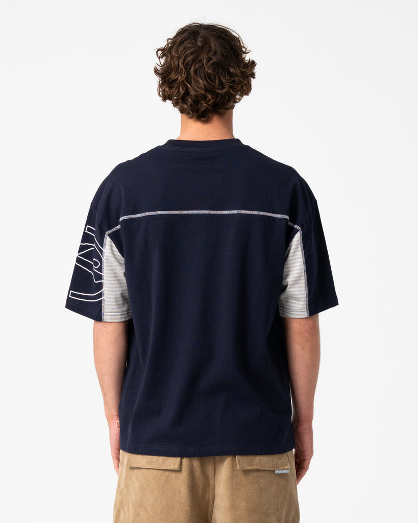 Cyber Stripe Short Sleeve Tee | Rusty USA