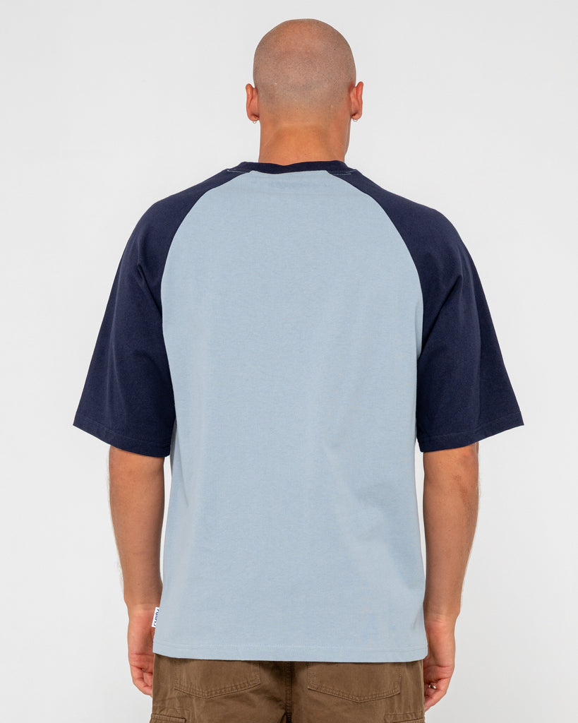 Bubble Raglan Short Sleeve Tee | Rusty USA