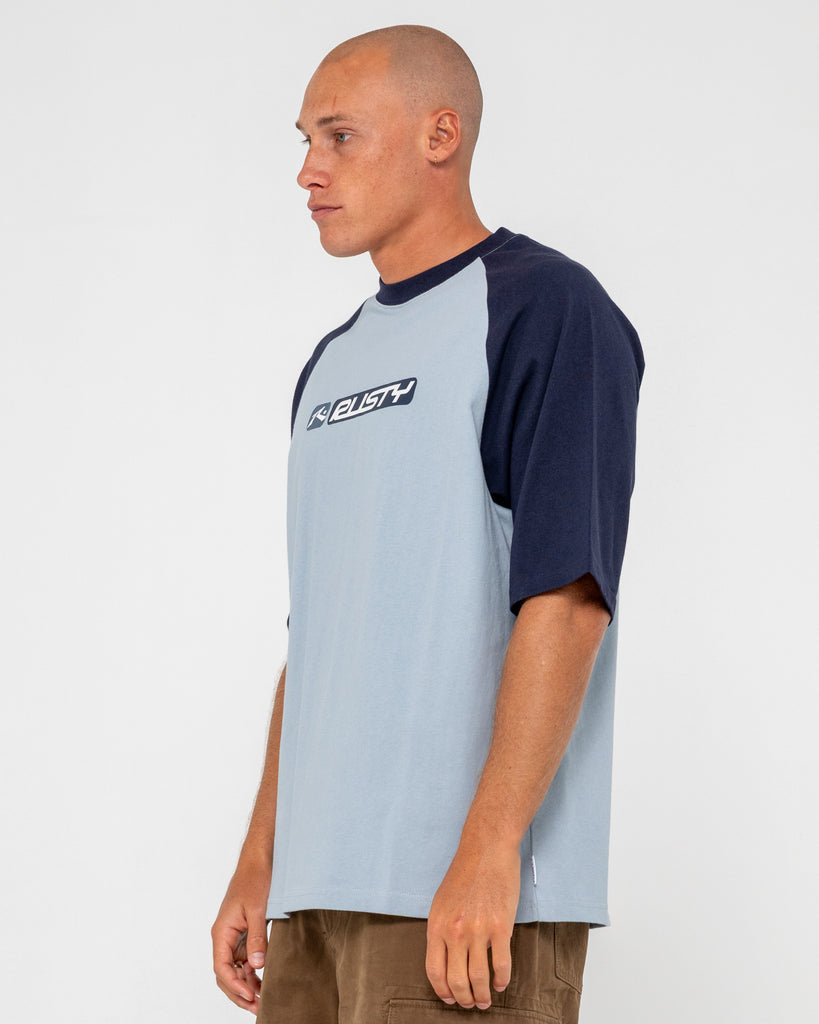 Bubble Raglan Short Sleeve Tee | Rusty USA