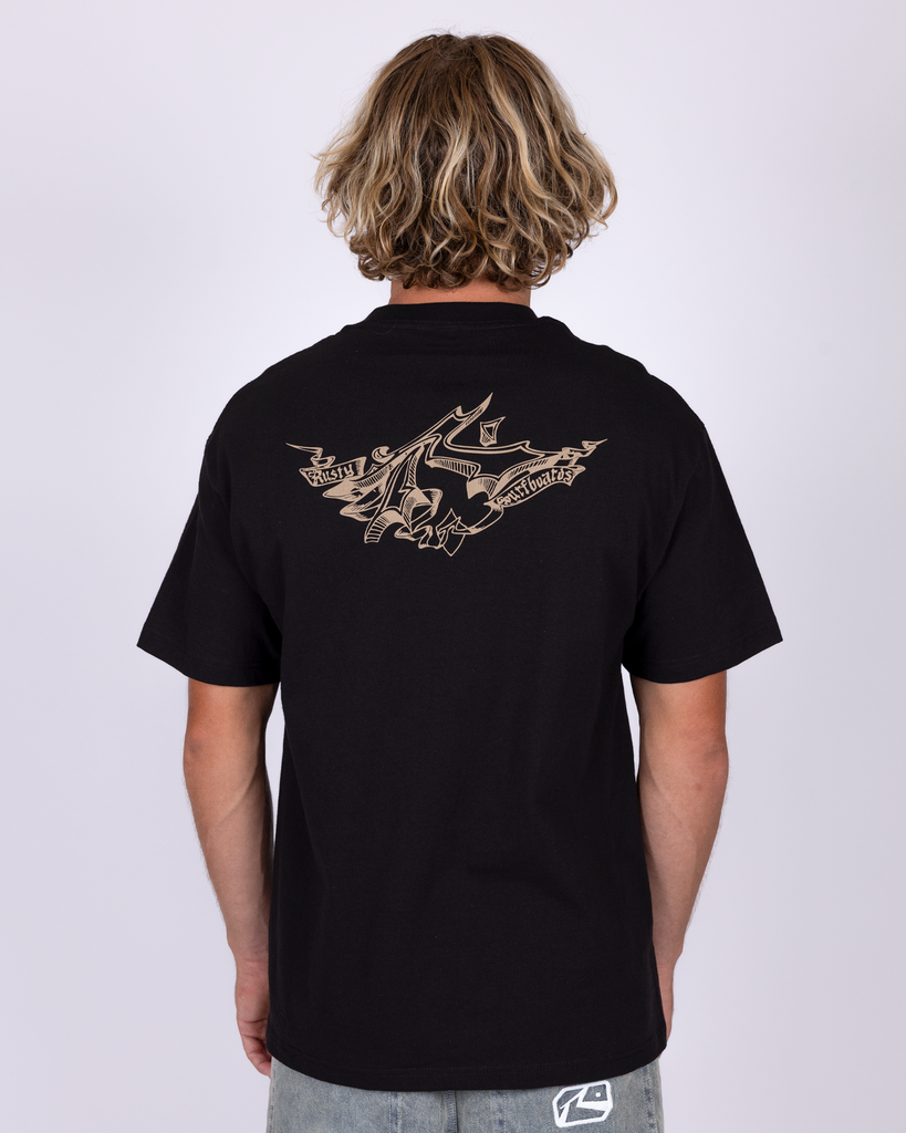 Gothic Banner Short Sleeve Tee | Rusty USA