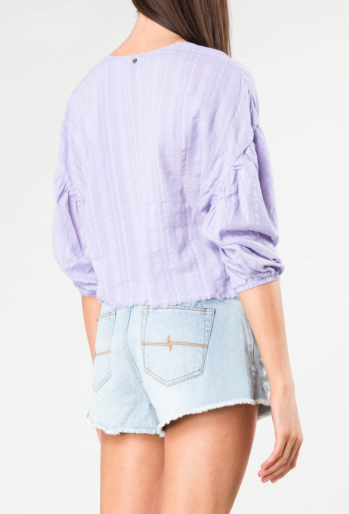 MARISA BEACH SHIRT - WILD LILAC | Rusty USA
